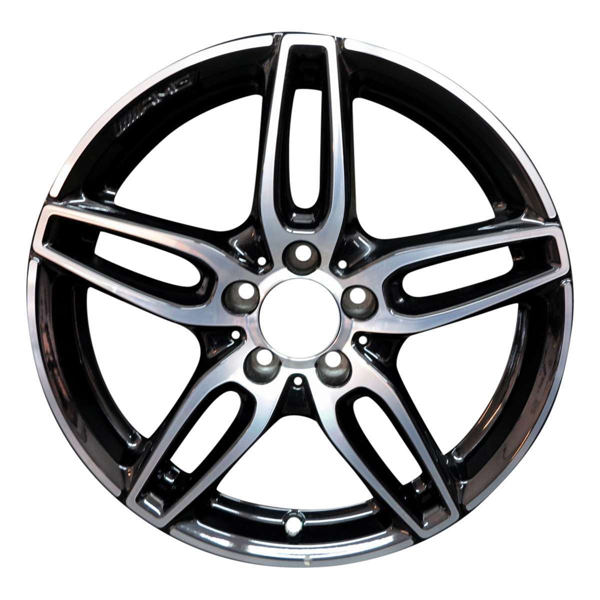 2018 Mercedes Cla250 Wheel 18" Machined Black Aluminum 5 Lug W85530MB-