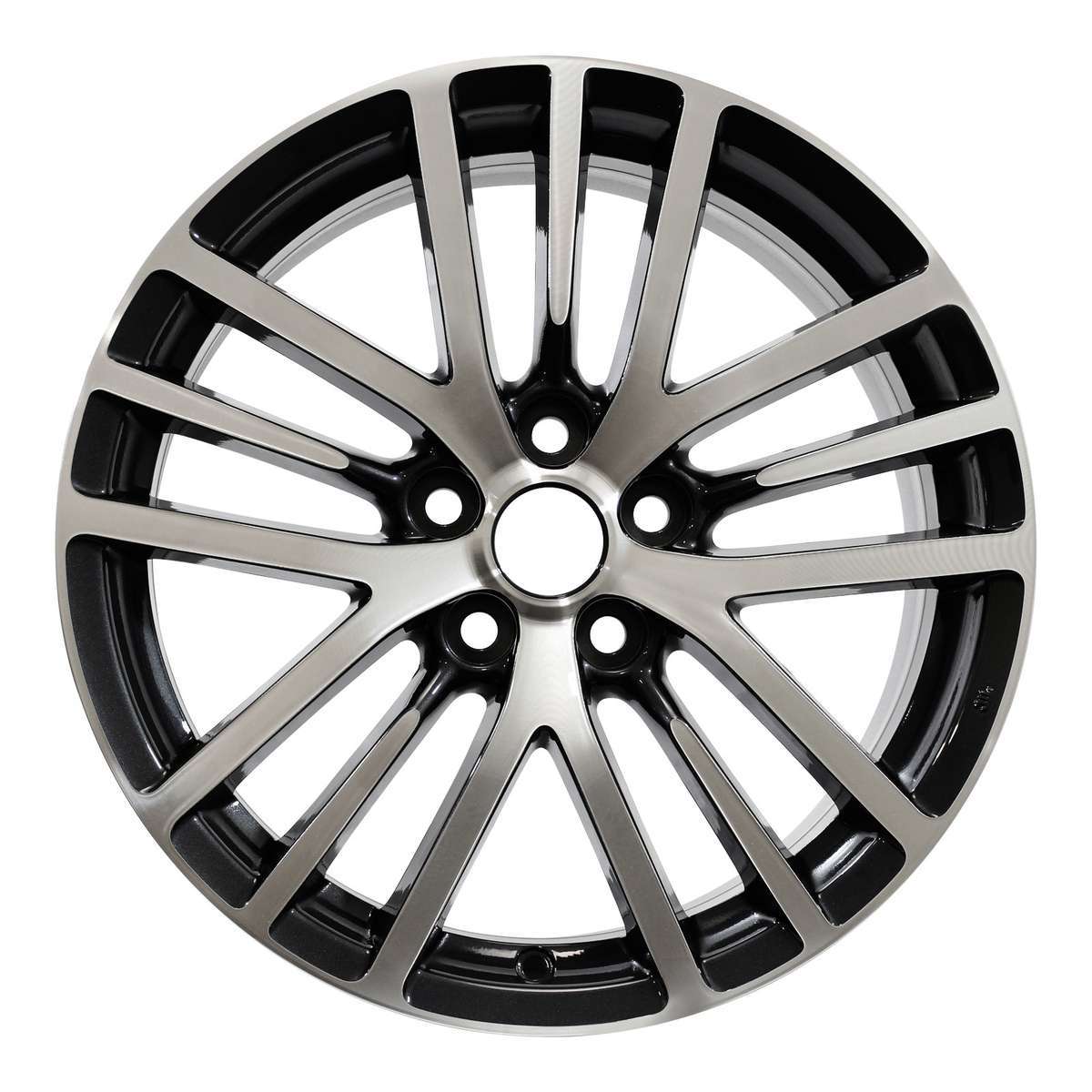 2017 Mitsubishi Lancer Wheel 18" Machined Black Aluminum 5 Lug W97499M