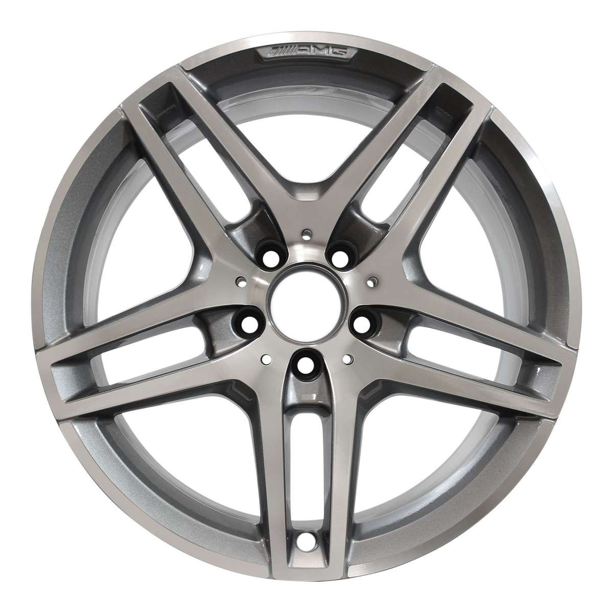 2016 Mercedes E400 Wheel 18" Machined Charcoal Aluminum 5 Lug W85461MC