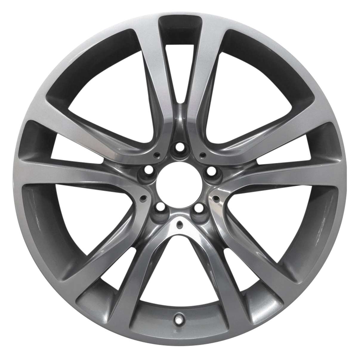 2013 Mercedes E350 Wheel 19" Machined Charcoal Aluminum 5 Lug W97116MS